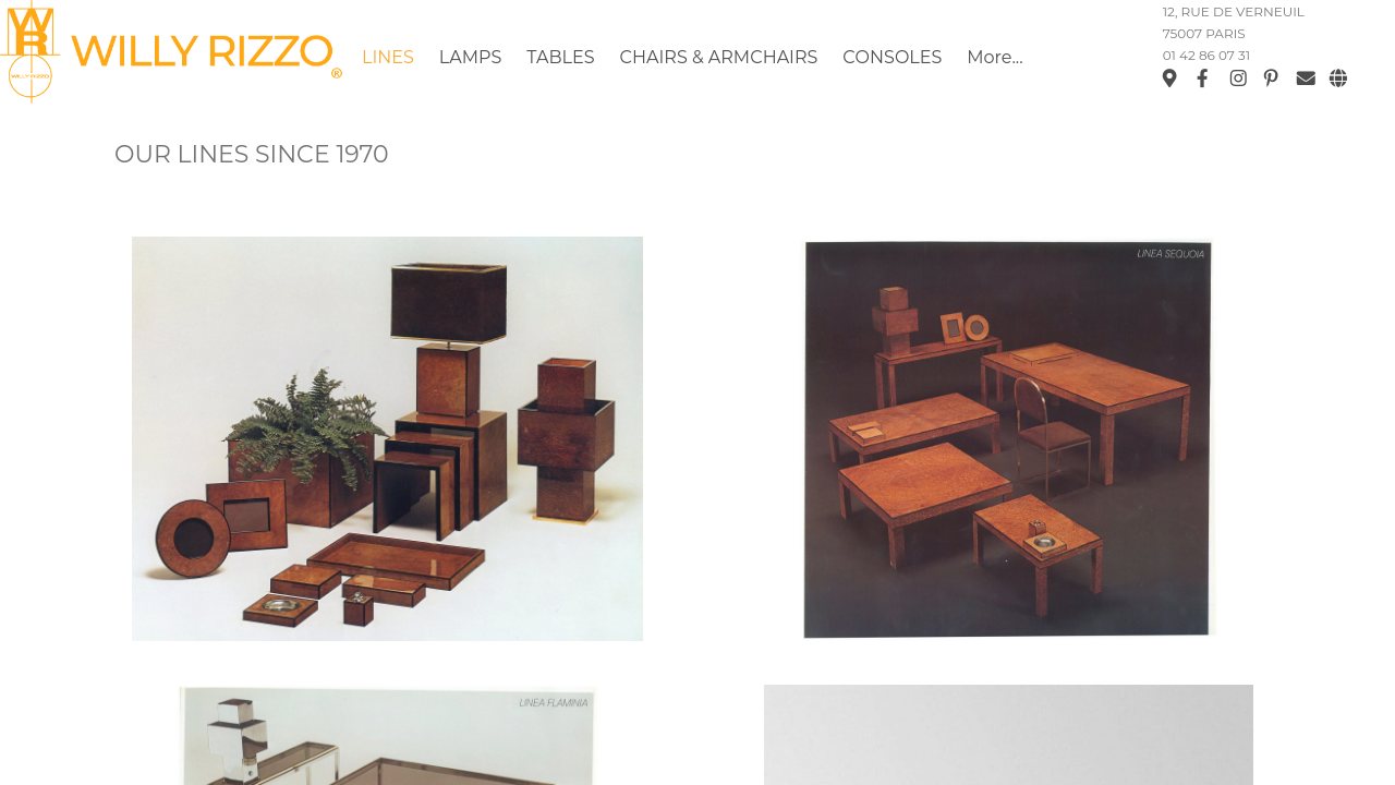 WILLY RIZZO | LINES DESIGNED BY WILLY RIZZO